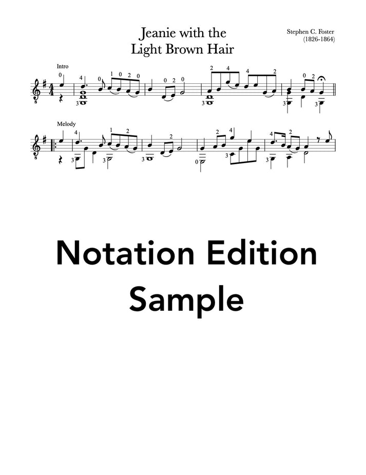 Jeanie with the Light Brown Hair by Foster (PDF) – Werner Guitar Editions